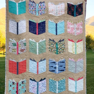 Book Nerd Quilt Pattern by Angela Pingel physical Copy - Etsy