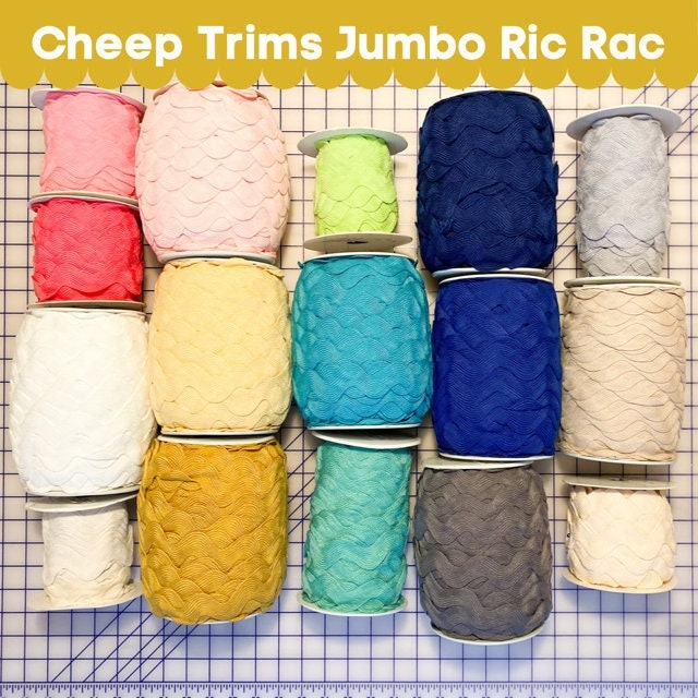 Cheep Trims Jumbo 1 1/2 In. Ric Rac Sold by the Yard - Etsy
