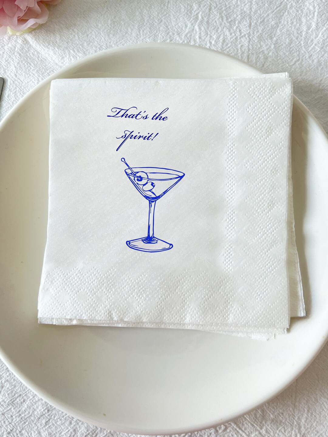 Custom Glass Names Napkins, Custom Party Napkins, Personalized Wedding ...