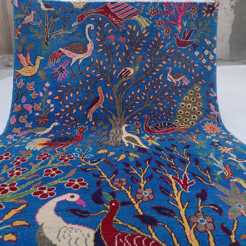 Afghan Pictorial Rug 8x10 - Etsy