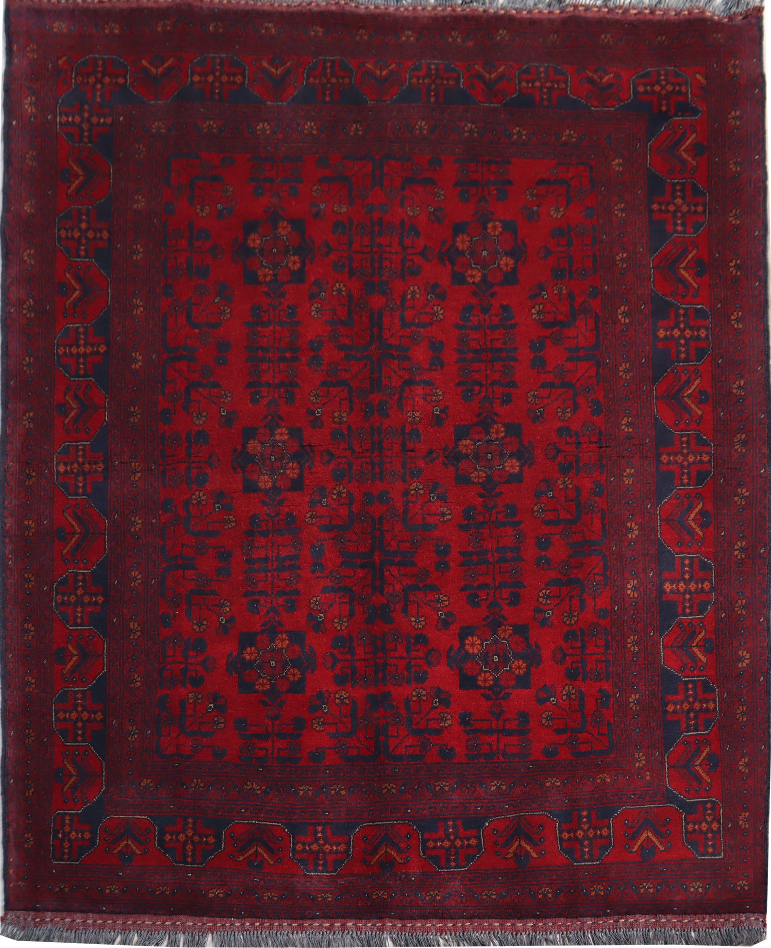 Afghan Bukhara Rug 5x7 6x8 7x10 8x11 Turkmen Hand-knotted Rug - Etsy