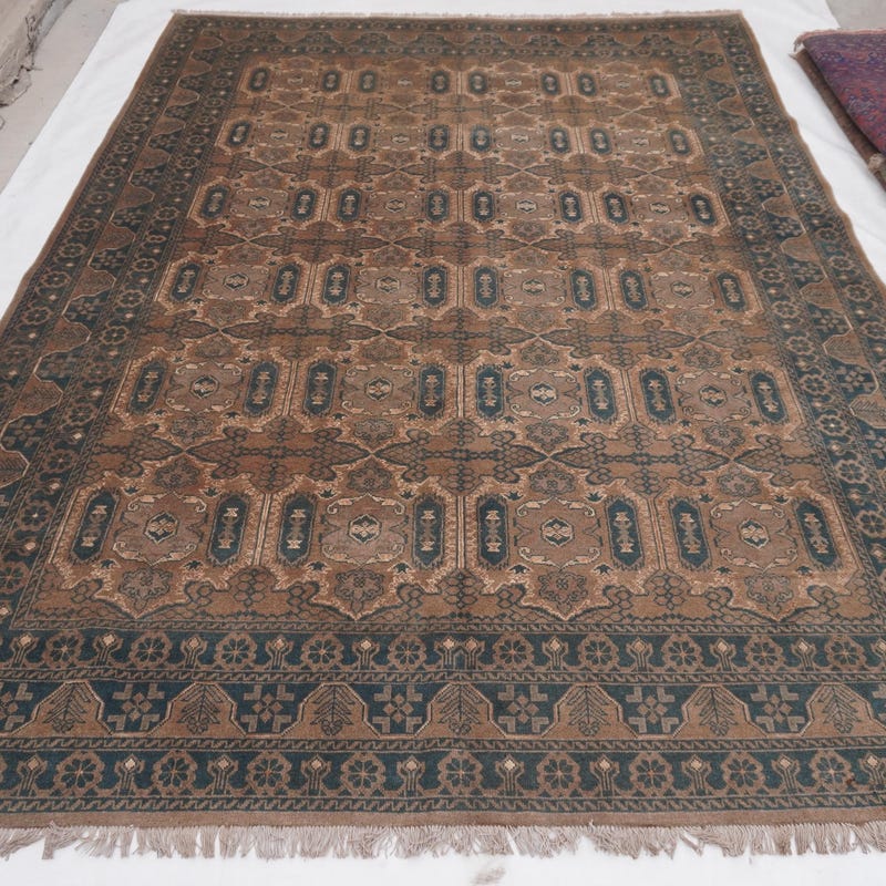 Faded Oushak 9x12 Brown - Etsy