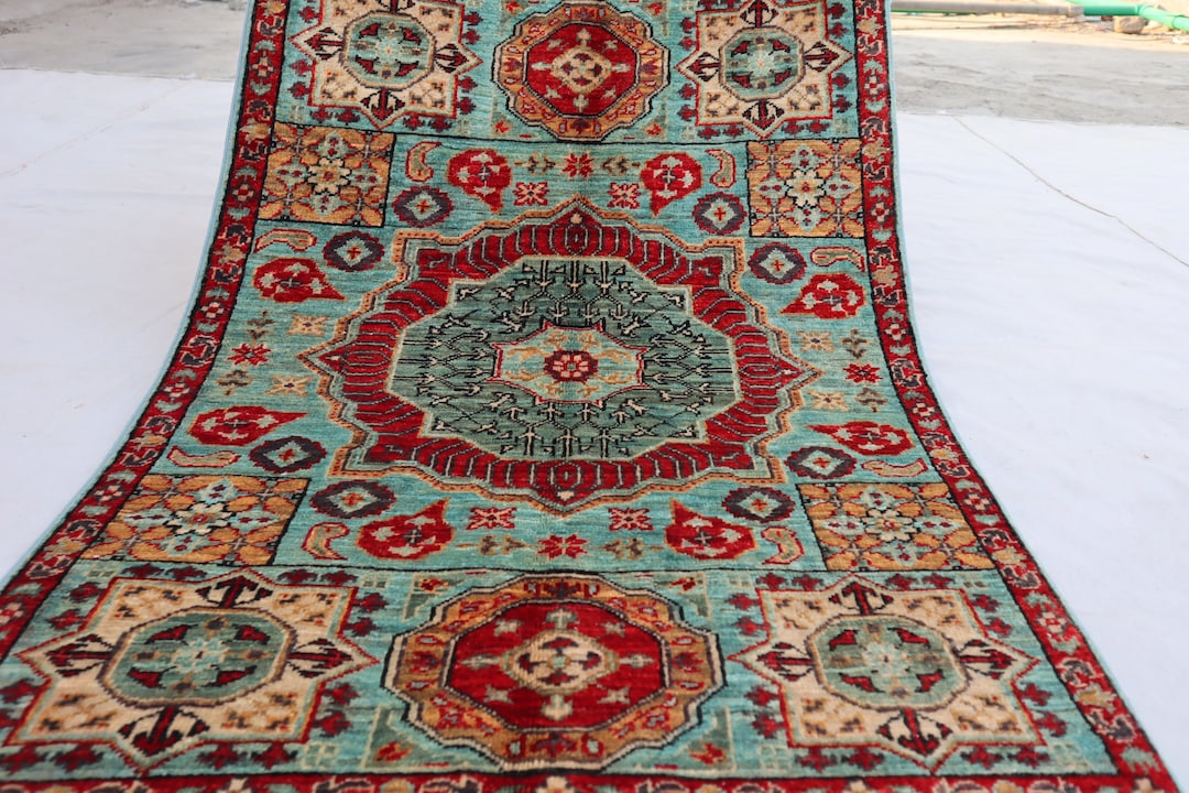 Turkish Mamluk Rug 4x3 Fine Quality Handmade Wool Area Rug, Medallion ...