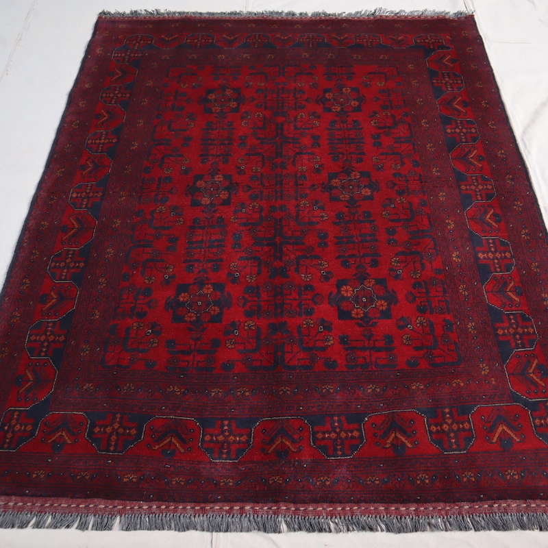 Vintage Red Worn Rug - Etsy UK
