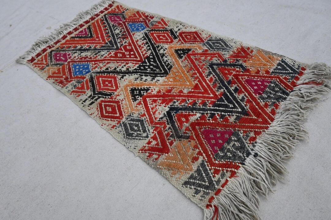 1x2 Afghan Rug, Kilim Rug, Flatweave Rug, Antique Rug, Tribal Rug ...