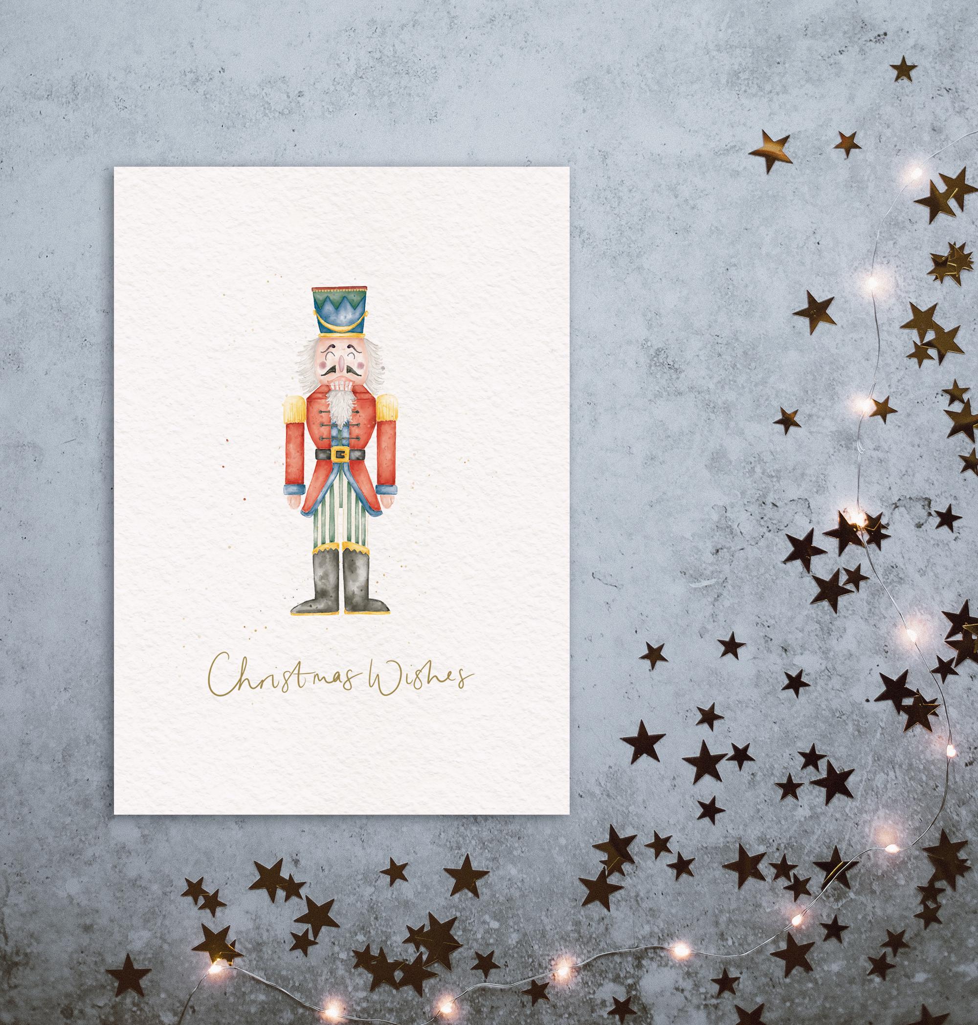 Individual Christmas Card | Hand Illustrated Watercolour | Luxury ...