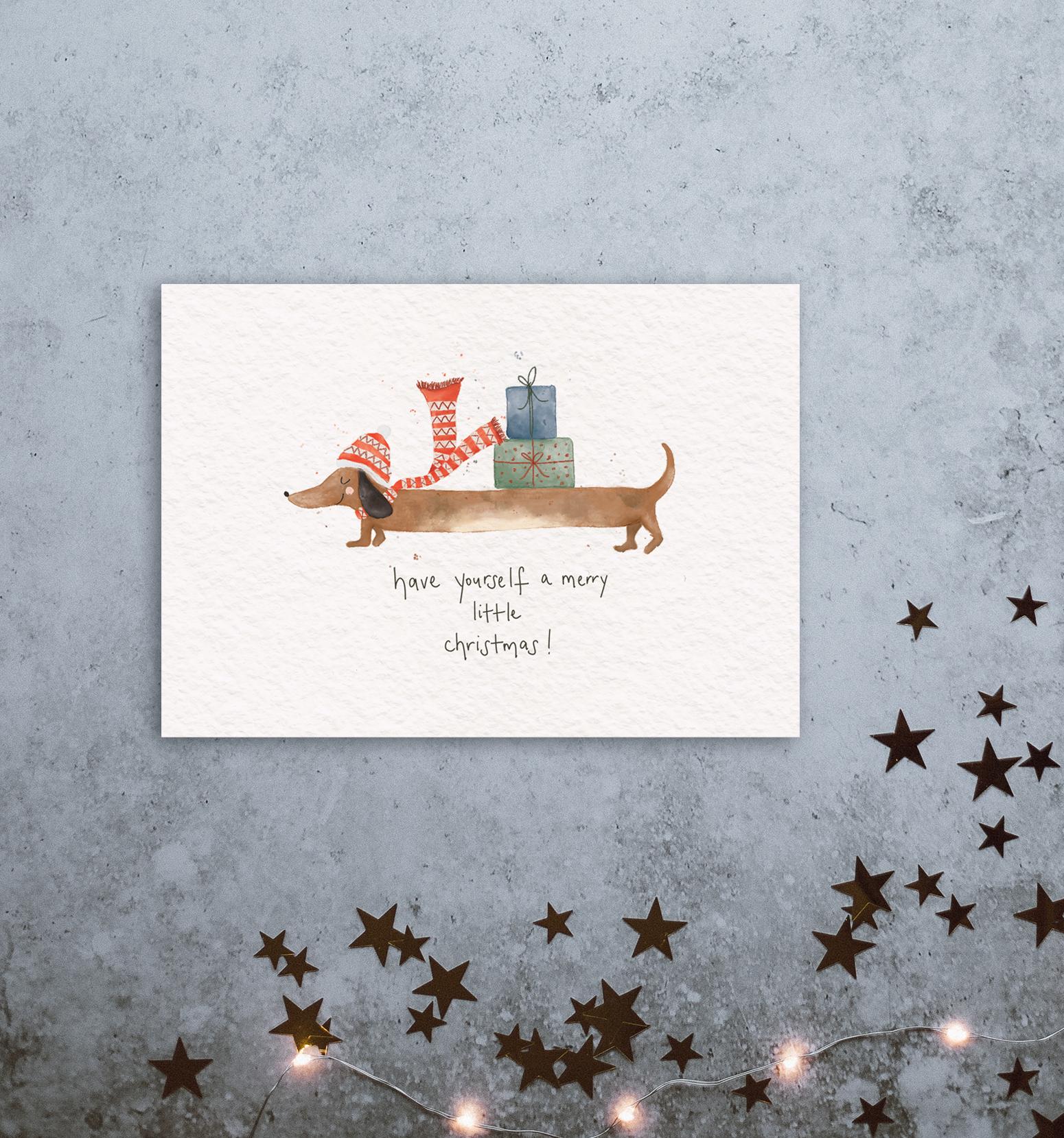 Multipack Mini Christmas Cards | Hand Illustrated | 1 Design per Pack ...