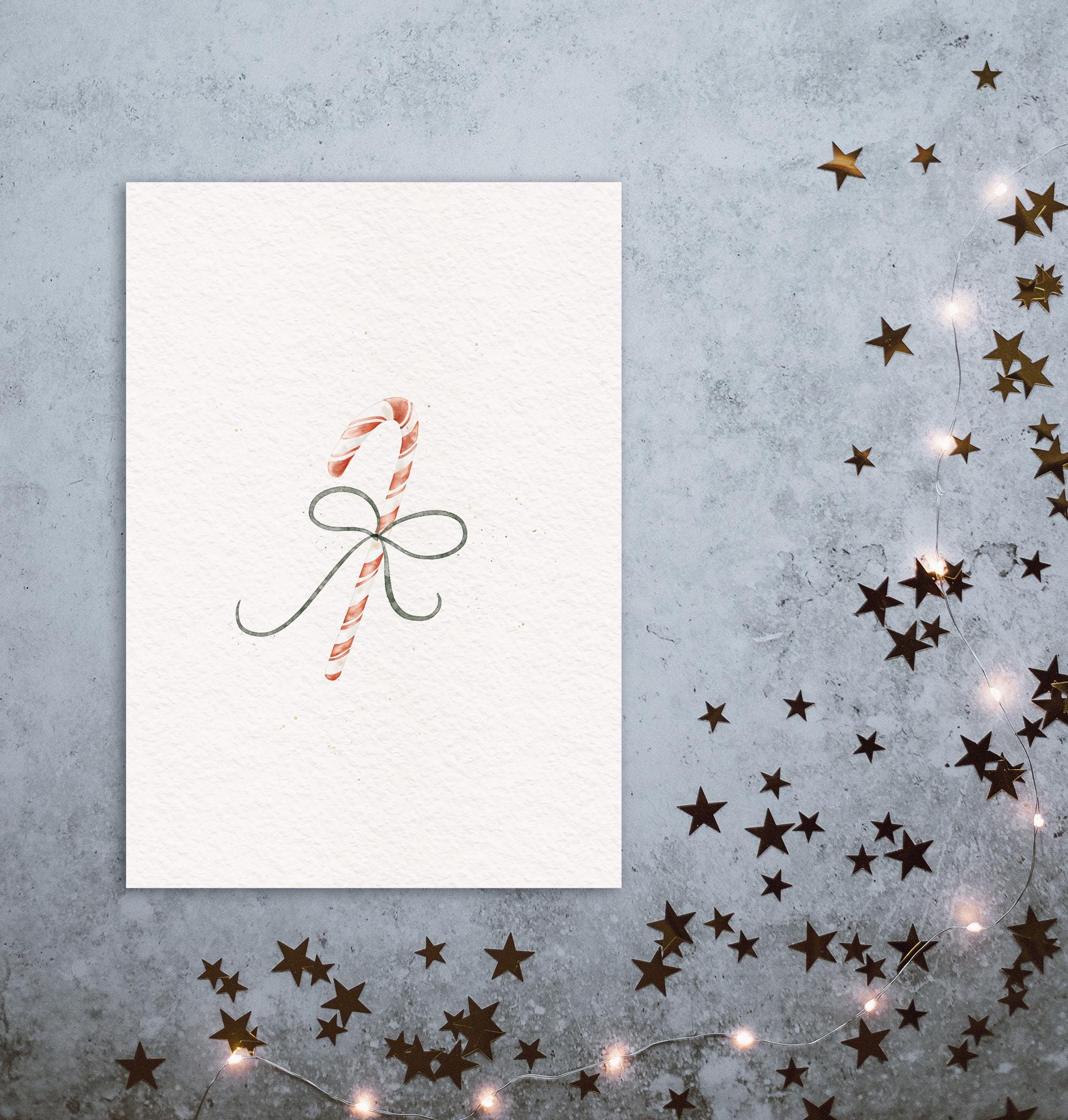 Individual Christmas Card | Hand Illustrated Watercolour | Luxury ...