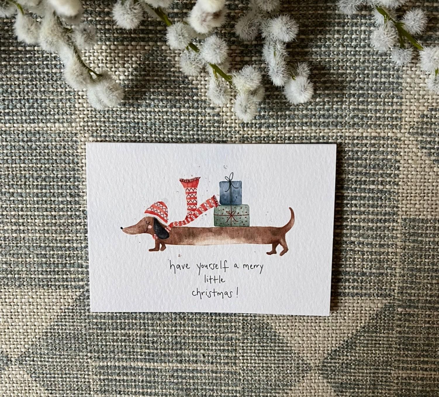 Multipack Mini Christmas Cards | Hand Illustrated | 1 Design per Pack ...