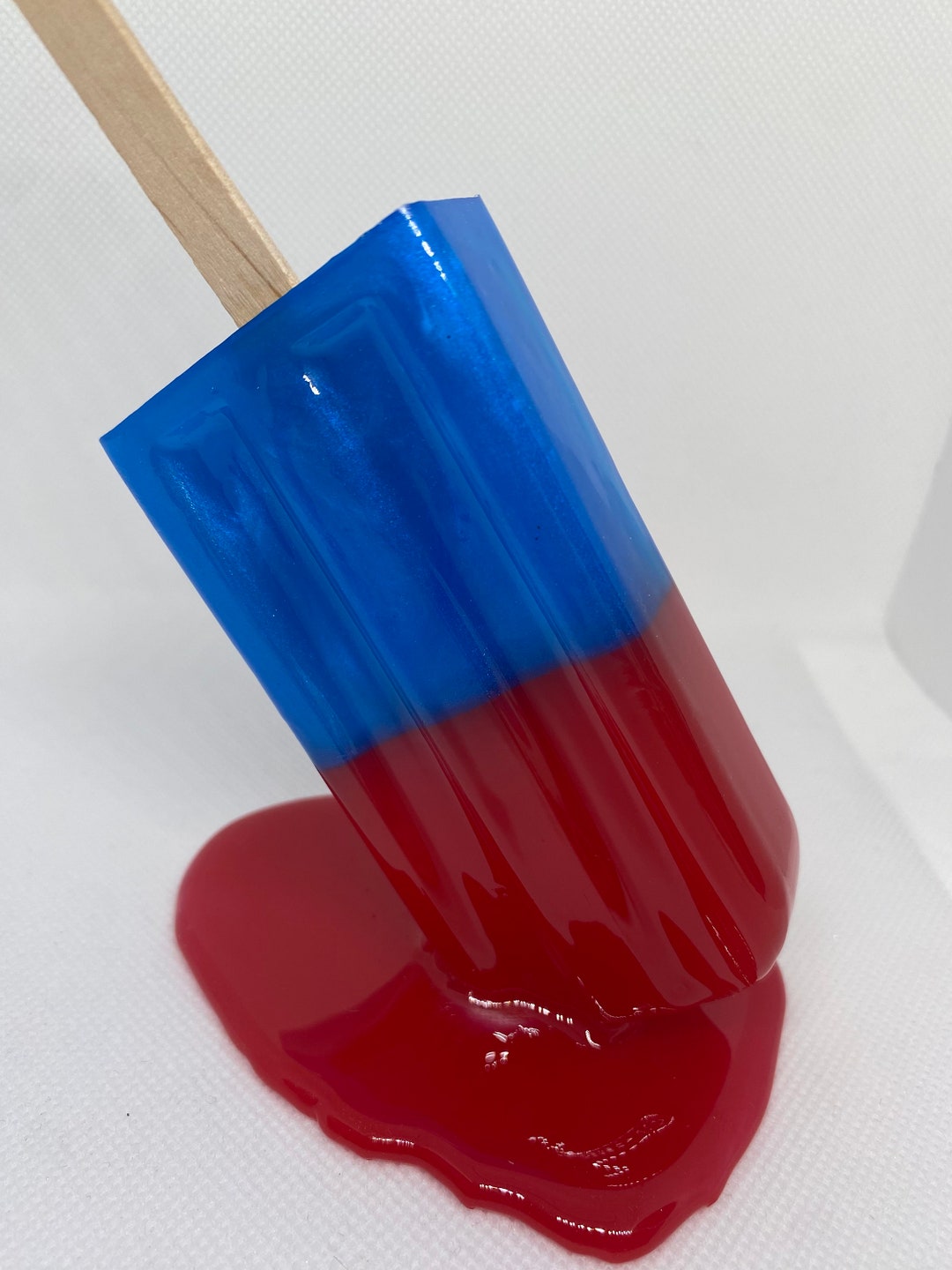 Red and Blue Ice Lolly - Etsy