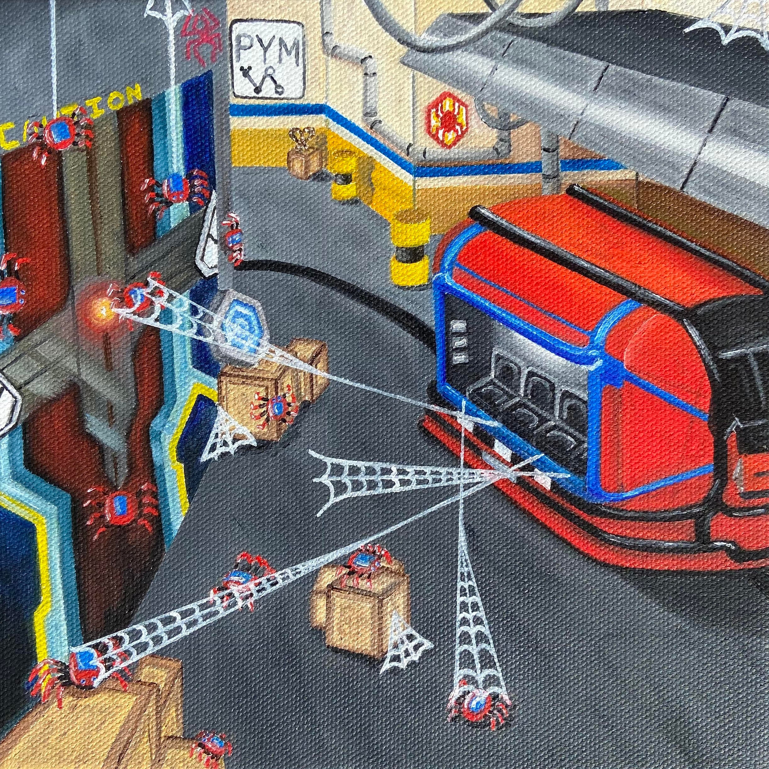 Spiderman Web Slingers Avengers Campus Oil Painting Print - Etsy