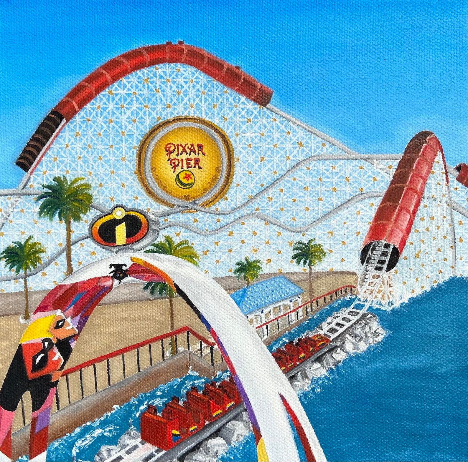 Incredicoaster Oil Painting Print - Etsy UK