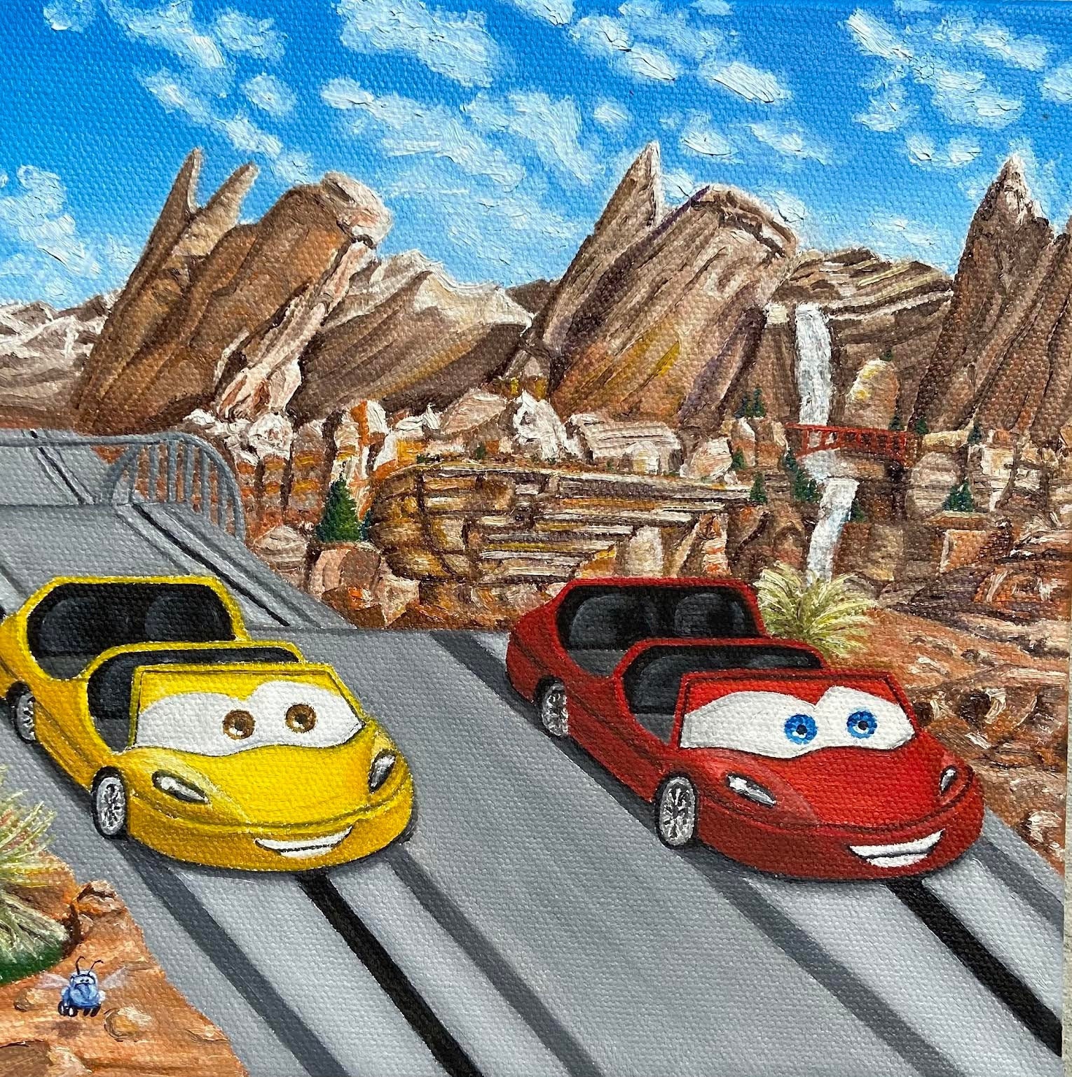 Radiator Spring Racers Oil Painting Print - Etsy