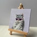 Cat Meme Original Paintings With Mini Easel - Etsy