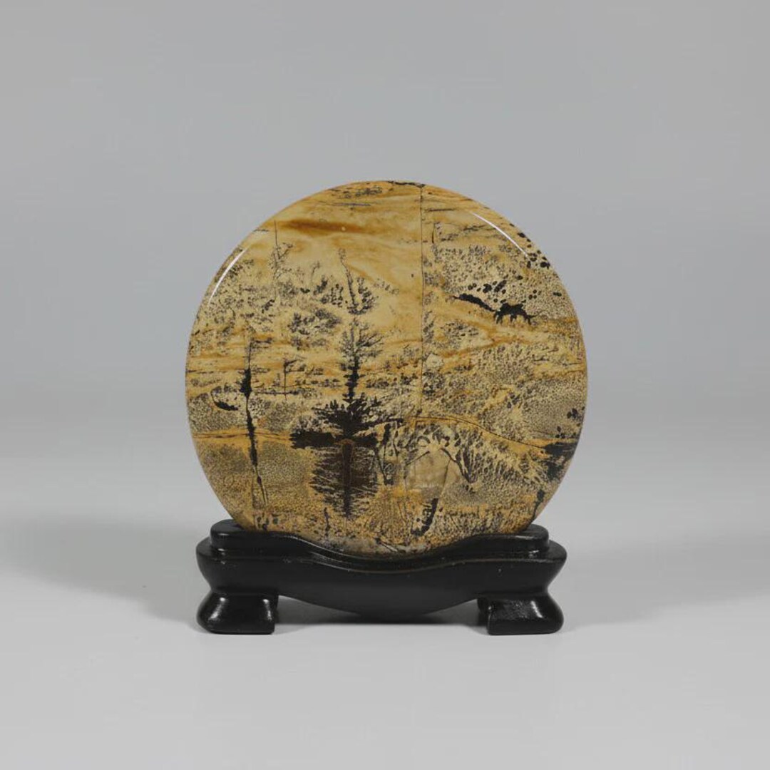Natural Picture Jasper Slab With Stand #5 - Etsy