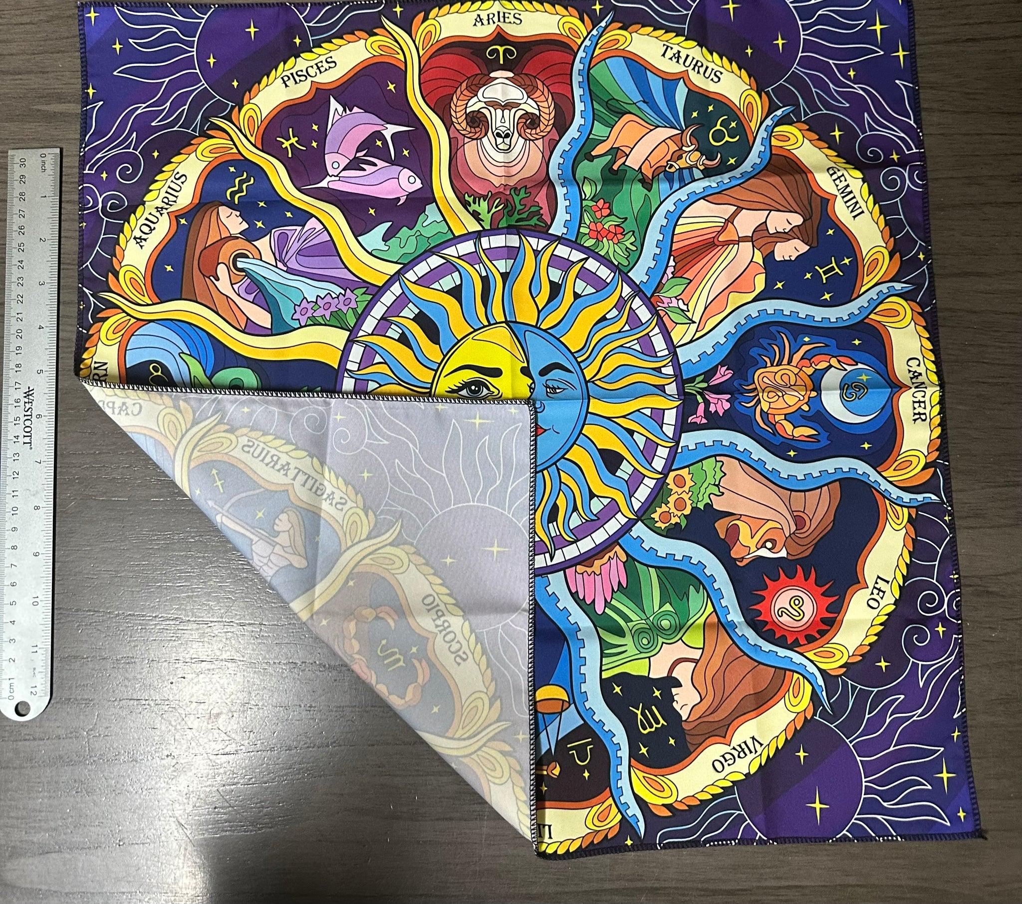 Astrological Symbols Sun and Moon Altar/tarot Cloth - Etsy