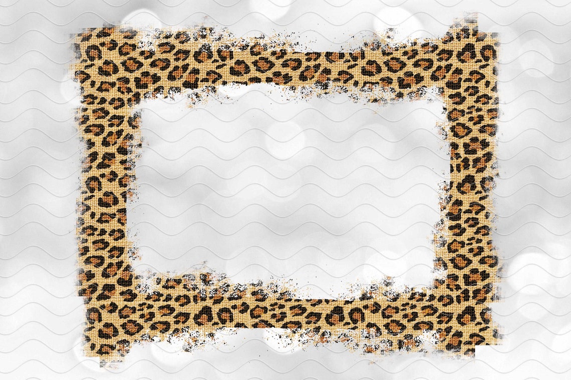 Leopard Frame Png Frame Png Instant Download Png Etsy