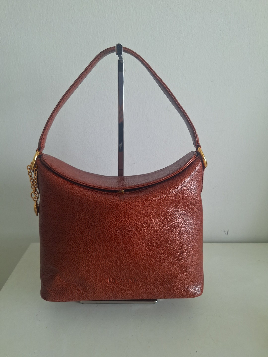 Rare Vintage Ungaro Paris Leather Handbag in Gold Hardware - Etsy Hong Kong