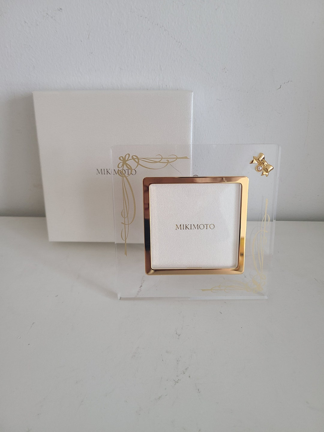 Vintage Mikimoto Small Square Picture Frame With Pearl - Etsy