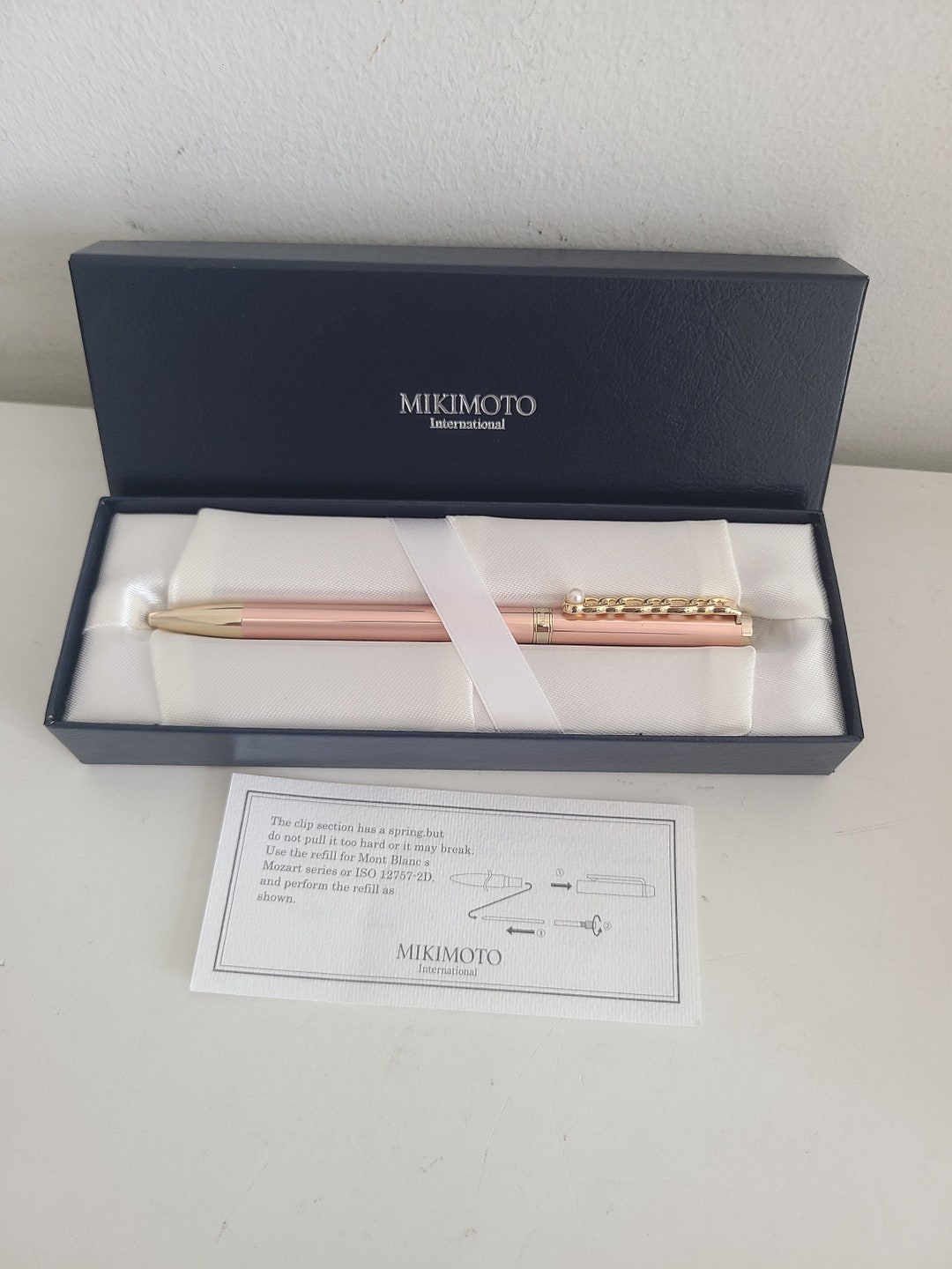 Vintage Mikimoto Pearl Ballpoint Pen - Etsy
