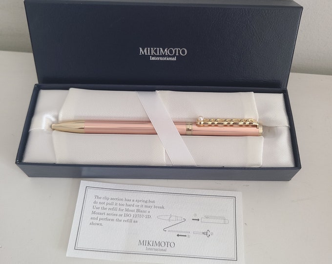 Vintage Mikimoto Pearl Ballpoint Pen - Etsy