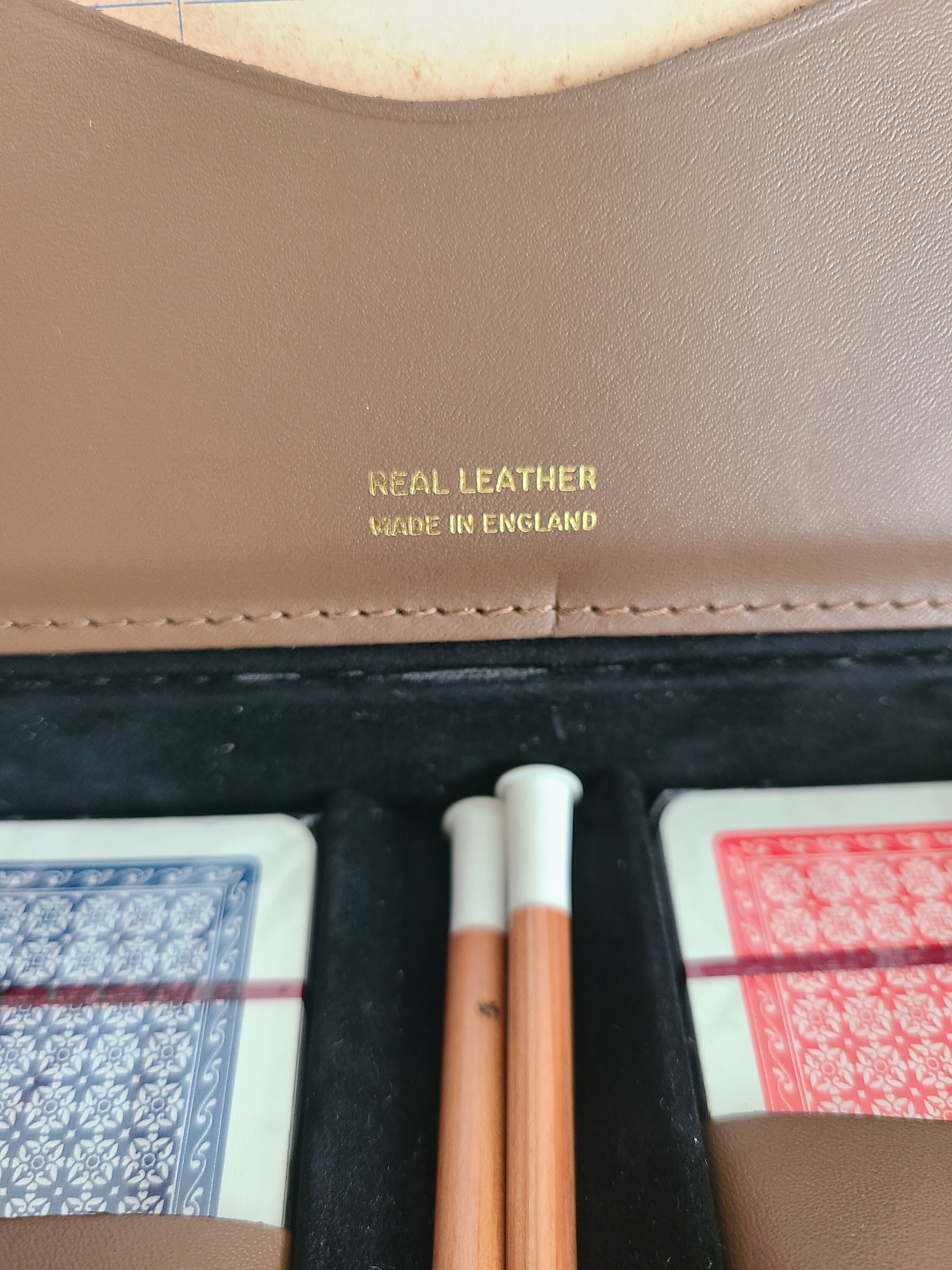 Super Rare Vintage Authentic Burberry Playing Card Set in Leather Box ...