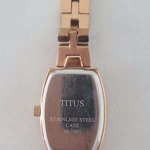 Authentic Vintage TITUS Gold Plated Crystal Watch - Etsy