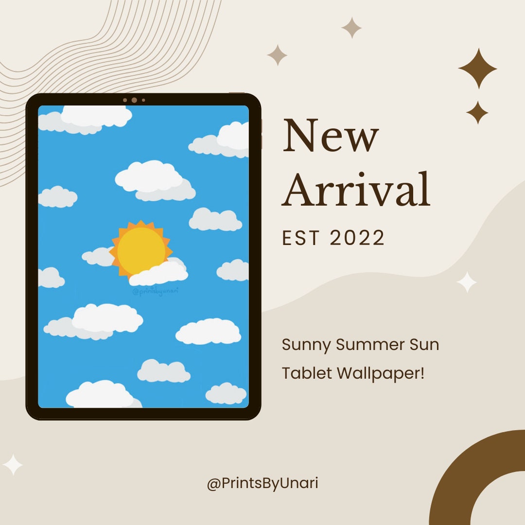 Tablet Wallpaper-sunny Summer Sun - Etsy