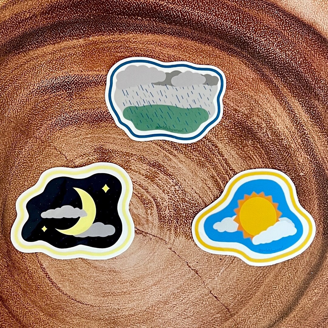 Sky Themed Clear Stickers - Etsy.de