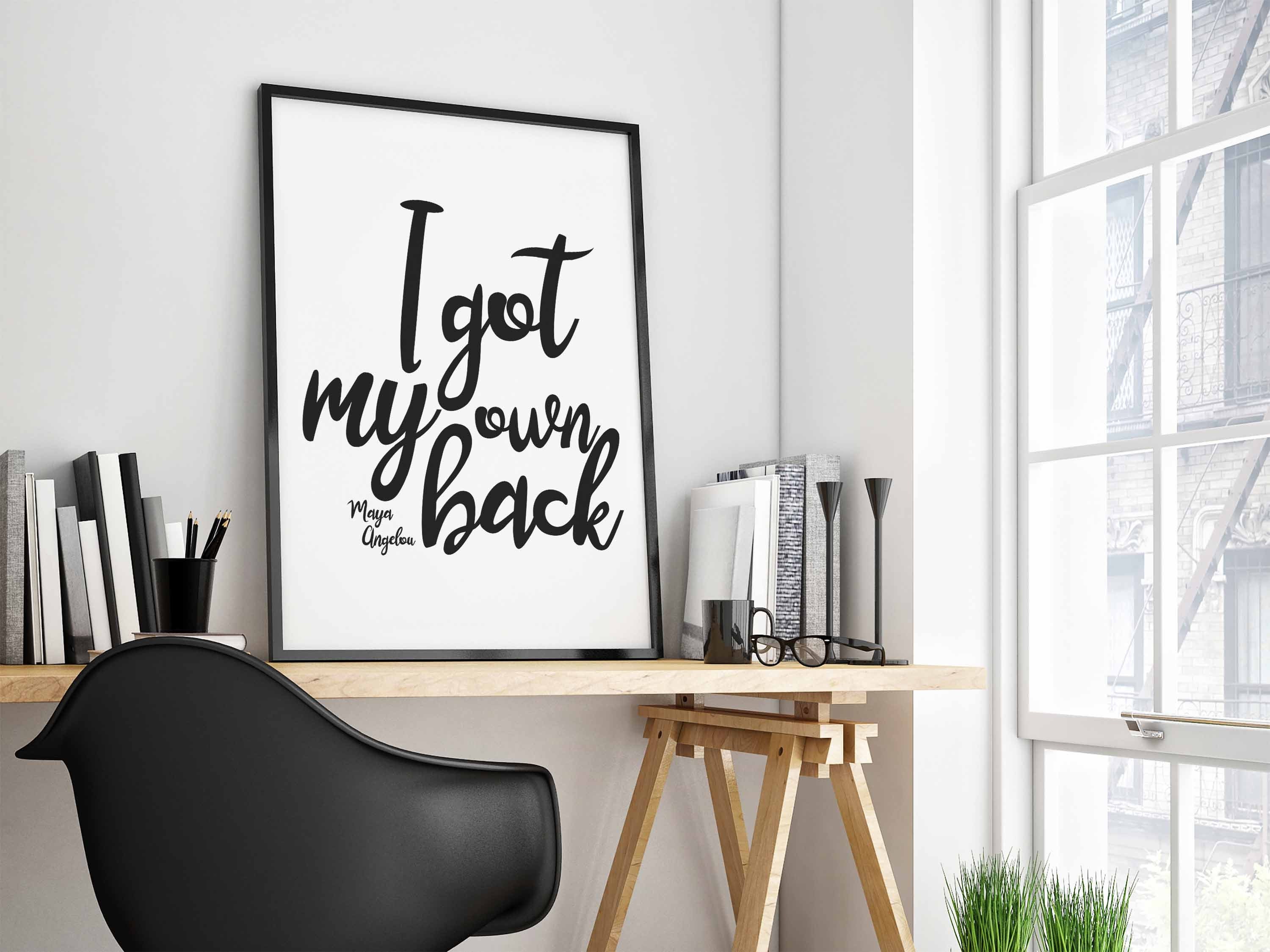 I Got My Own Back Poster Motivation Design Modern Motto Swiss Etsy i-got-my-own-back-poster-motivation-design-modern-motto-swiss-etsy