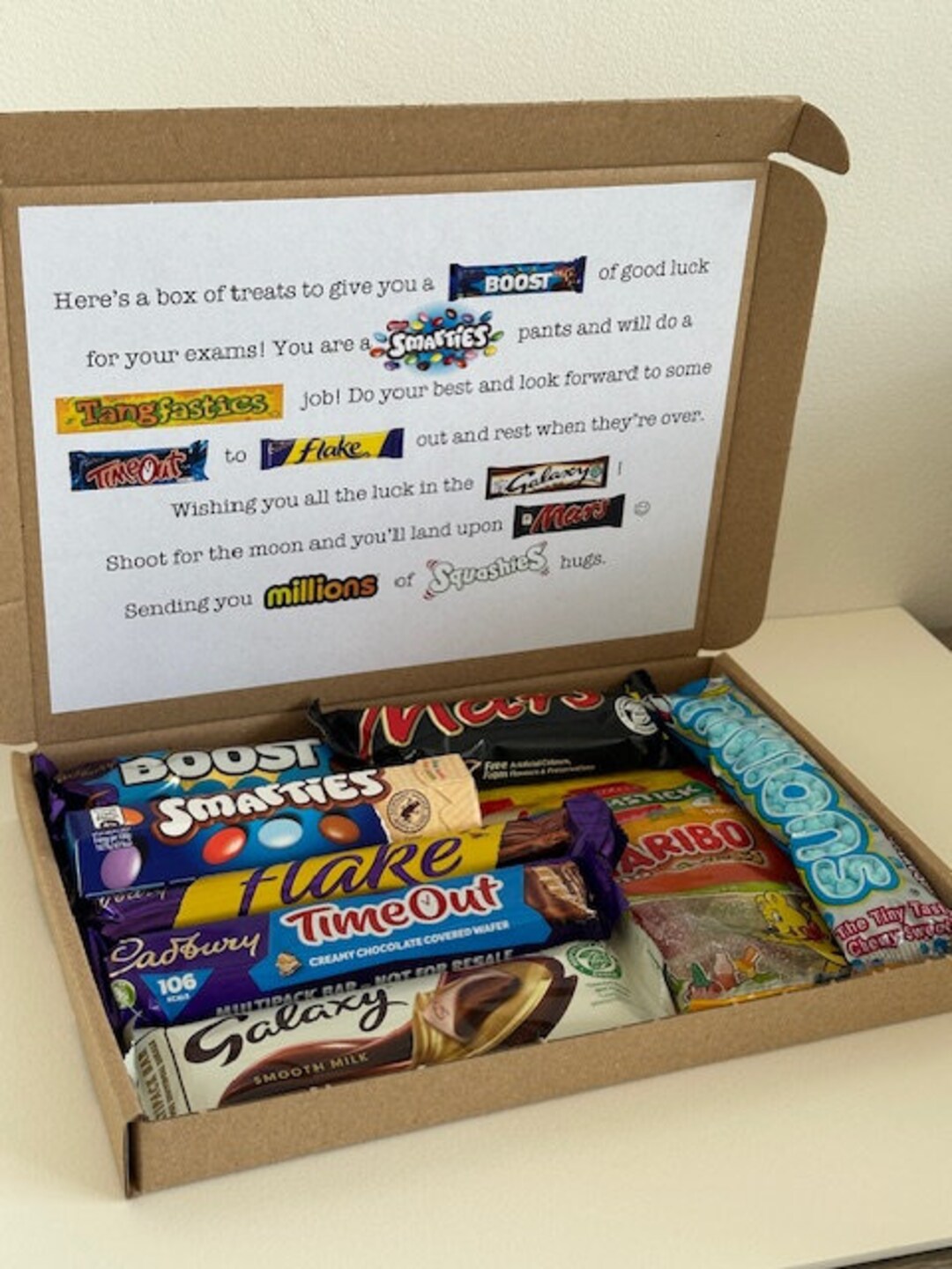 Exam Good Luck Treat Box/ SATS/ GCSES/ A Levels - Etsy Australia