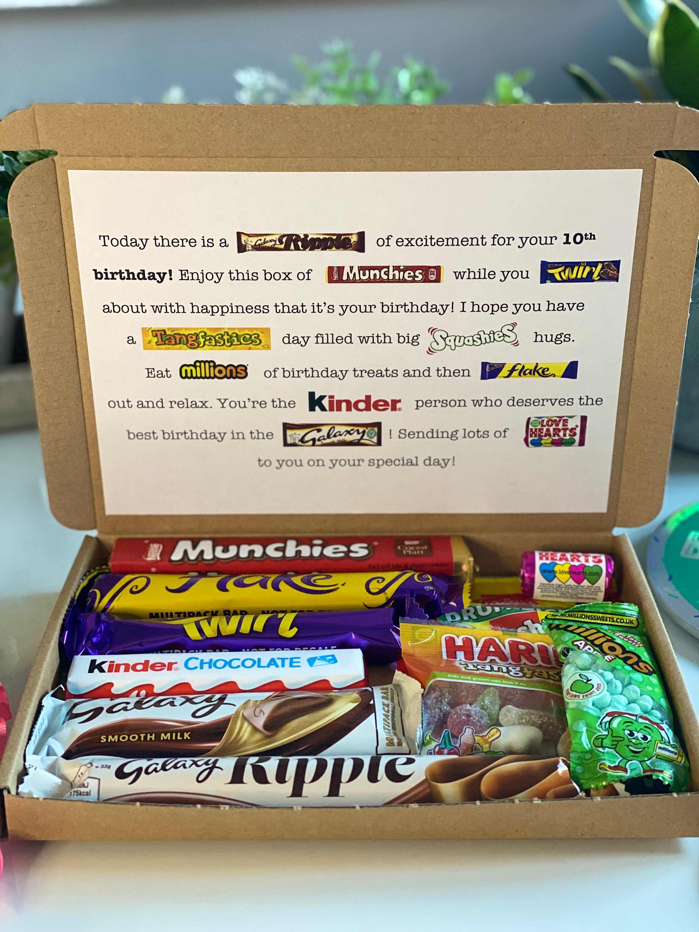 Personalised Any Age Birthday Treat Box - Etsy UK