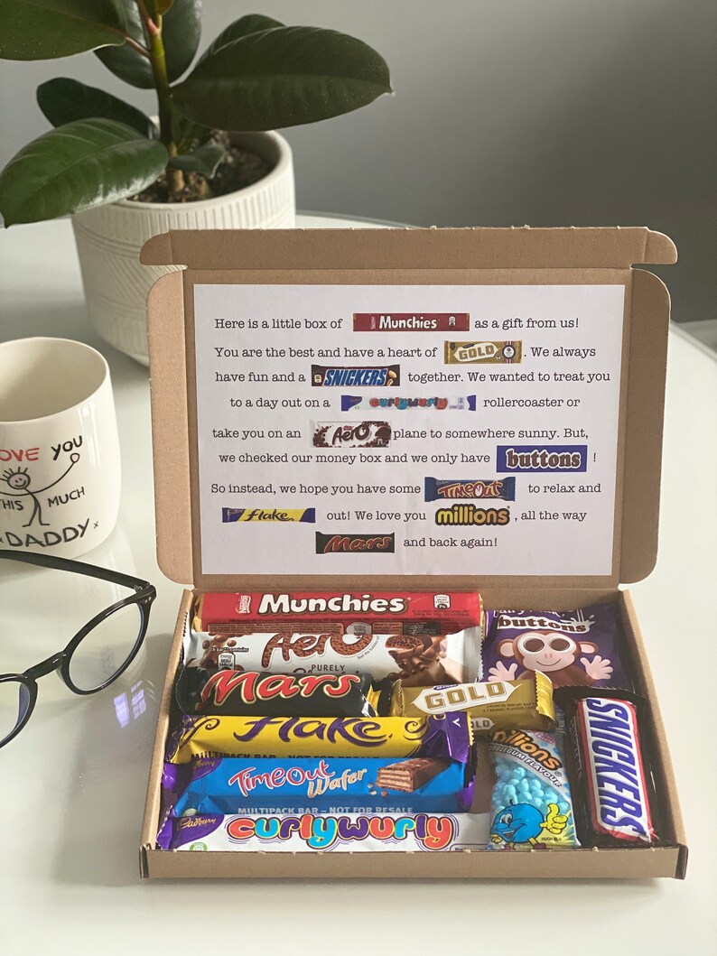 Fathers Day/ Dad Birthday Sweet Treat Box | Etsy UK