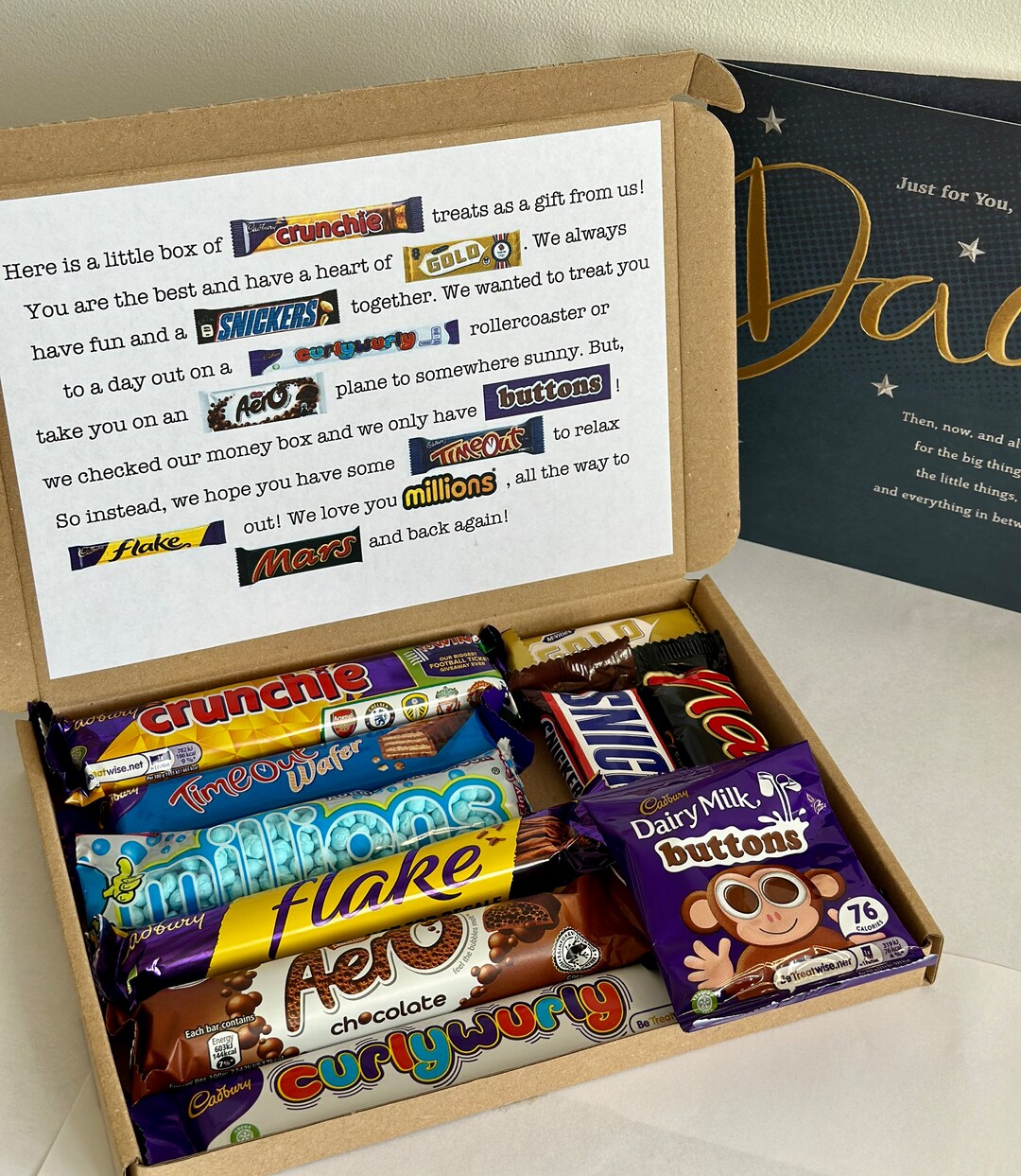 Fathers Day/ Dad Birthday Sweet Treat Box - Etsy UK