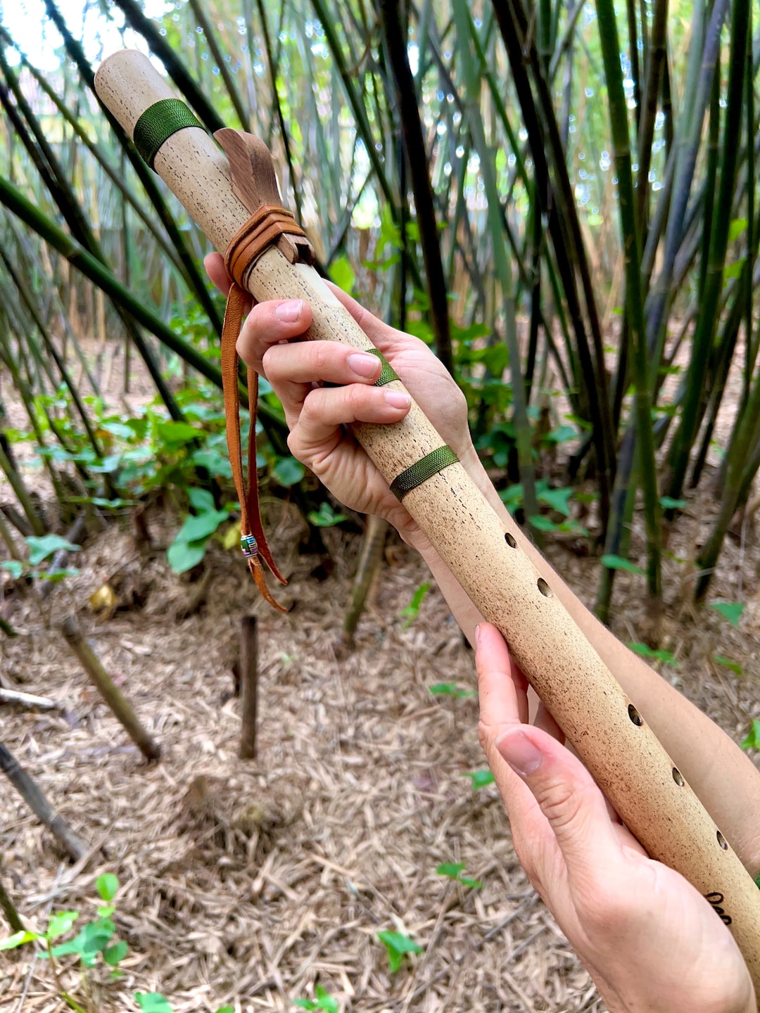 Flauta nativa americana flauta de bambu nativa fácil de tocar flauta de ...