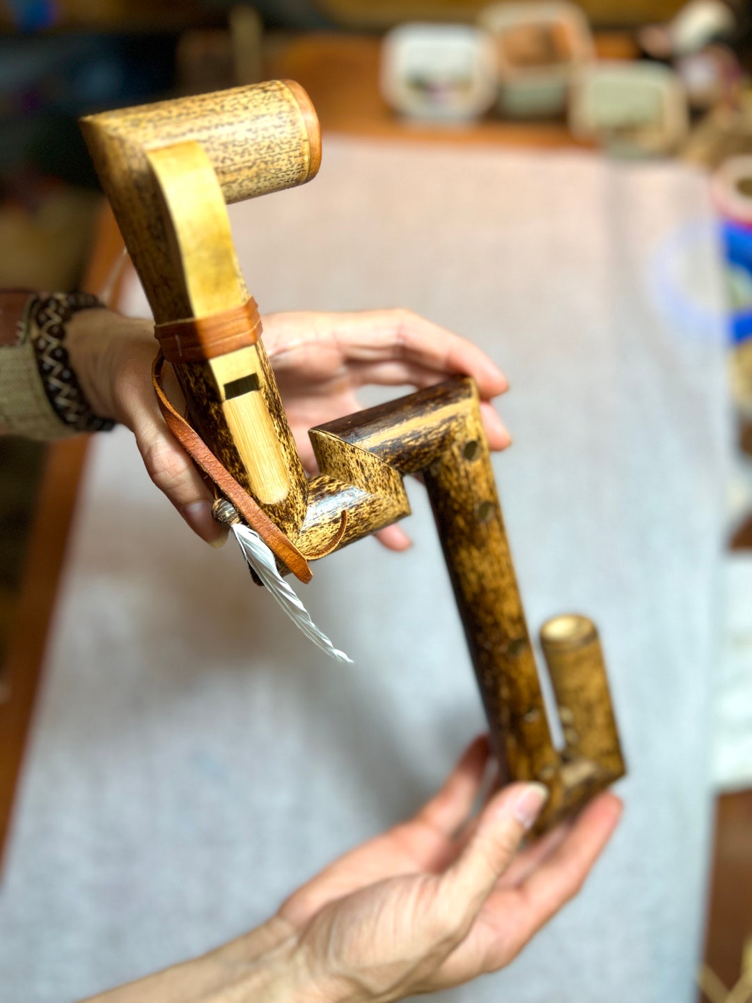 The Native Spirit Folded Flute Exotic Flute Unique Design Bass Sound ...