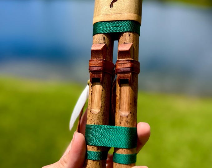 Pocket Native American Drone Bamboo Flute Sound Healing Voice Easy to ...