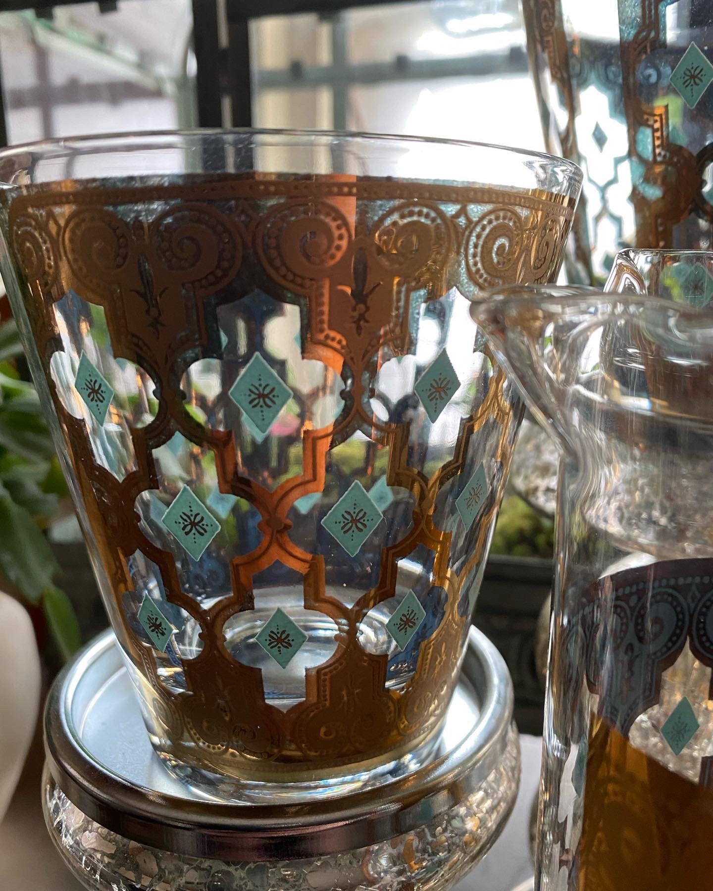 Culver Seville Pitcher Set With 2 Double Old Fashion Glasses - Etsy