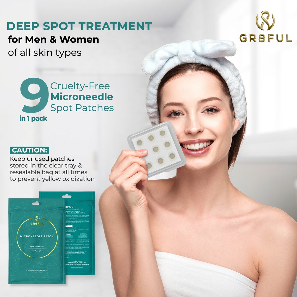 Deep Acne Clarifying Microneedle Pimple Patch 18 Patches Tea Tree ...