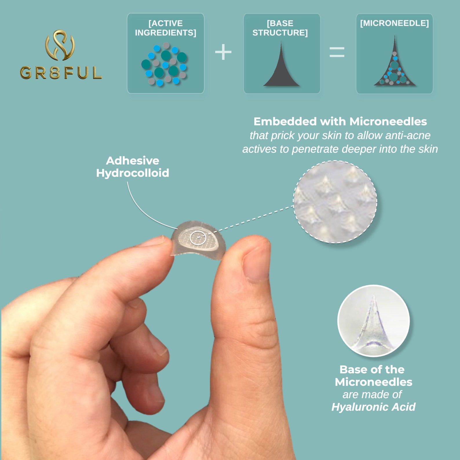 Deep Acne Clarifying Microneedle Pimple Patch 18 Patches Tea Tree ...