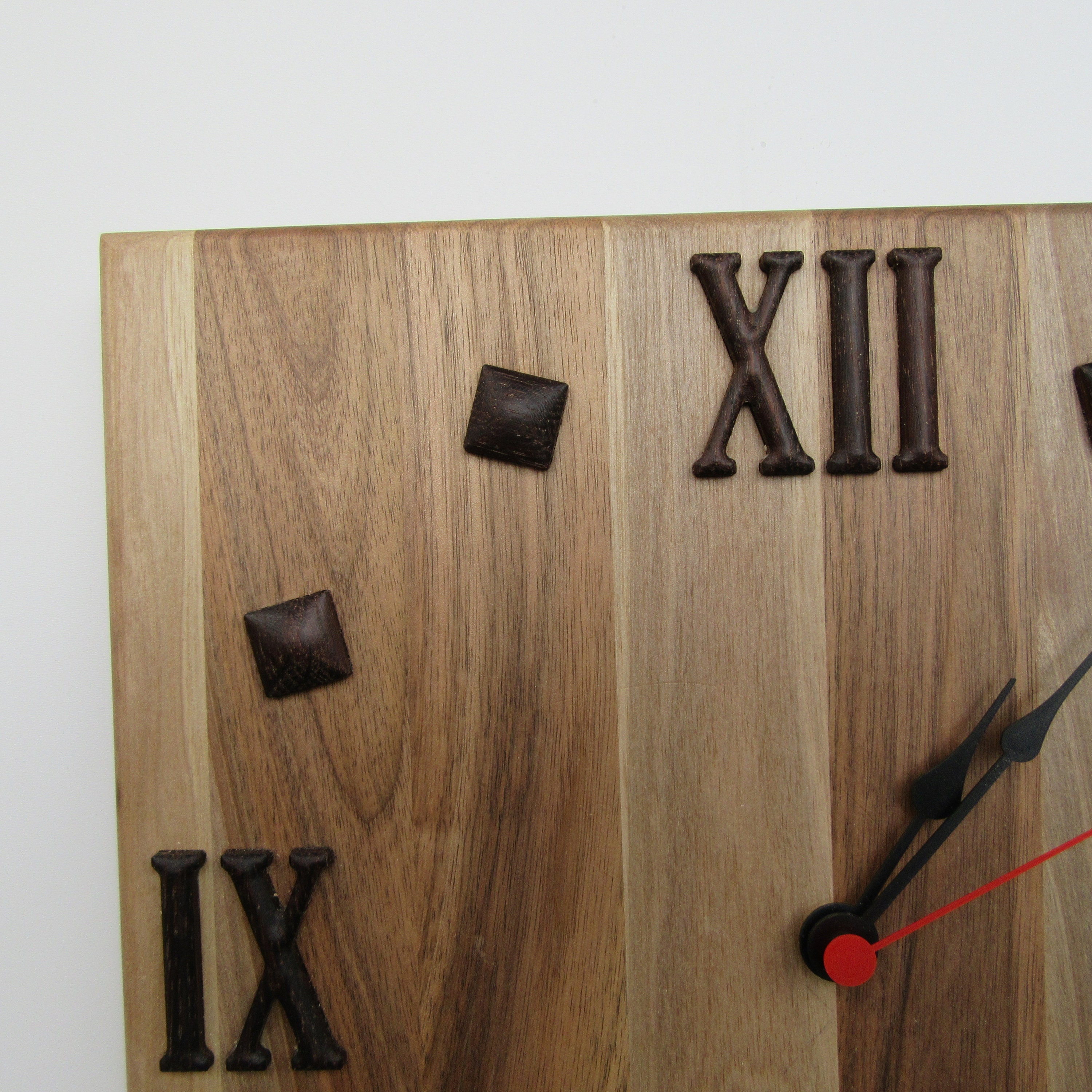 Wooden Wall Clock, Solid Wood. Natural Wood - Etsy