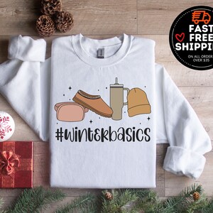 Winter Basics Boojee Sweatshirt, Womens Christmas Sweatshirt, Holiday ...