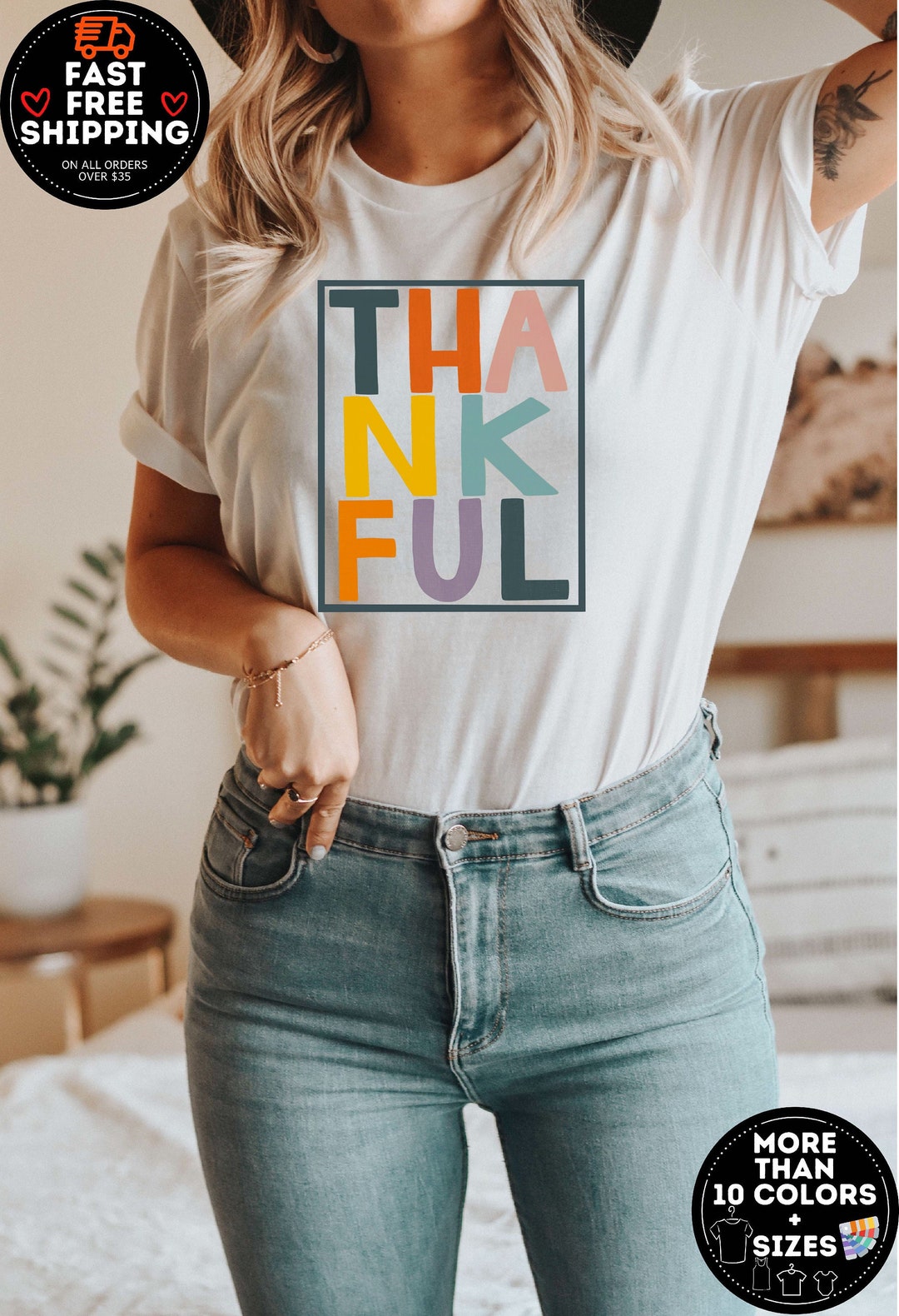Thankful Shirt, Thanksgiving Shirt, Thanksgiving Tshirt, Thanksgiving ...