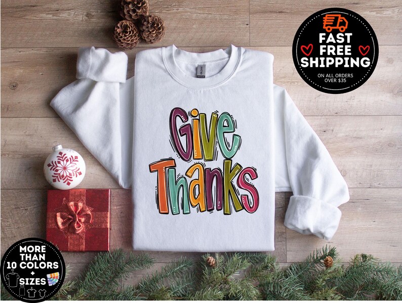 Retro Thanksgiving Sweatshirt, Thanksgiving Shirt Women, Fall Sweater ...