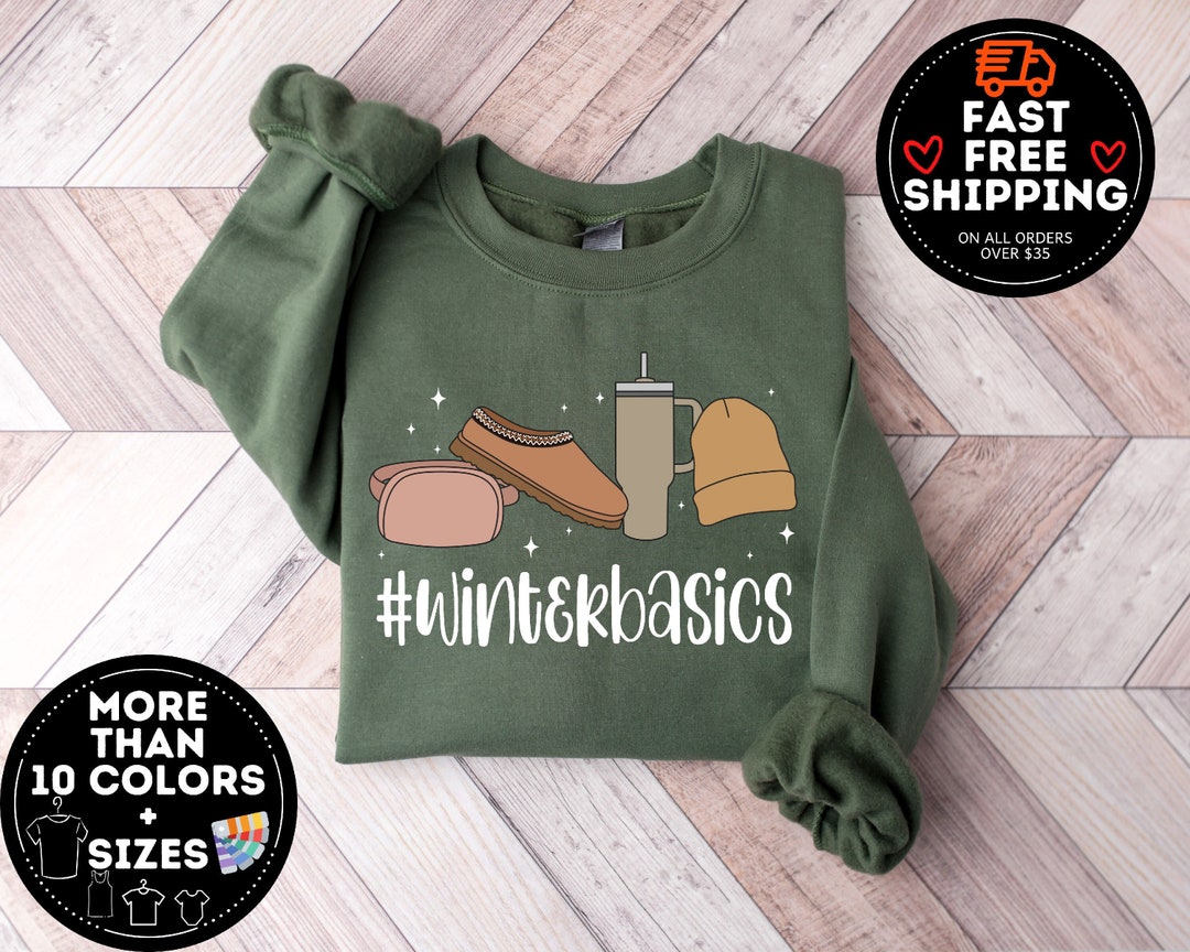Winter Basics Boojee Sweatshirt, Womens Christmas Sweatshirt, Holiday ...