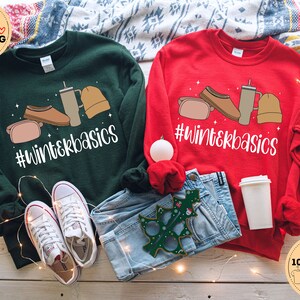 Winter Basics Boojee Sweatshirt, Womens Christmas Sweatshirt, Holiday ...