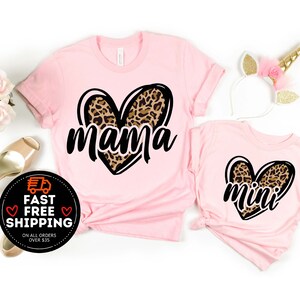 Leopard Mama Mini Shirt, Leopard Mom Shirt, Leopard Mini Shirt, Mommy ...