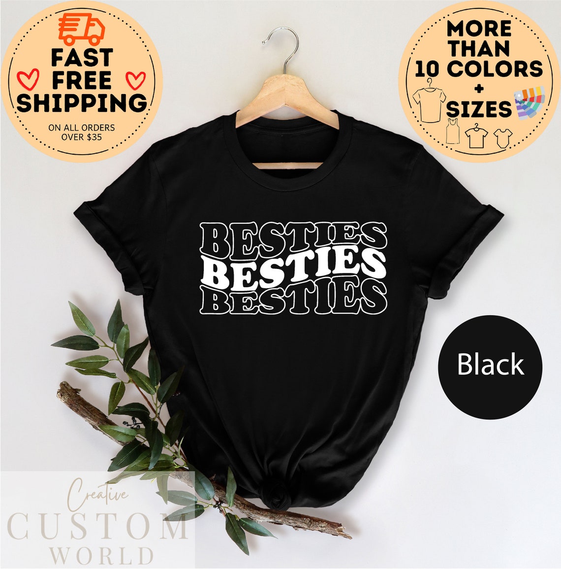 Besties Shirt, Besties Matching Shirt, Best Friends Shirt, Best Friend ...