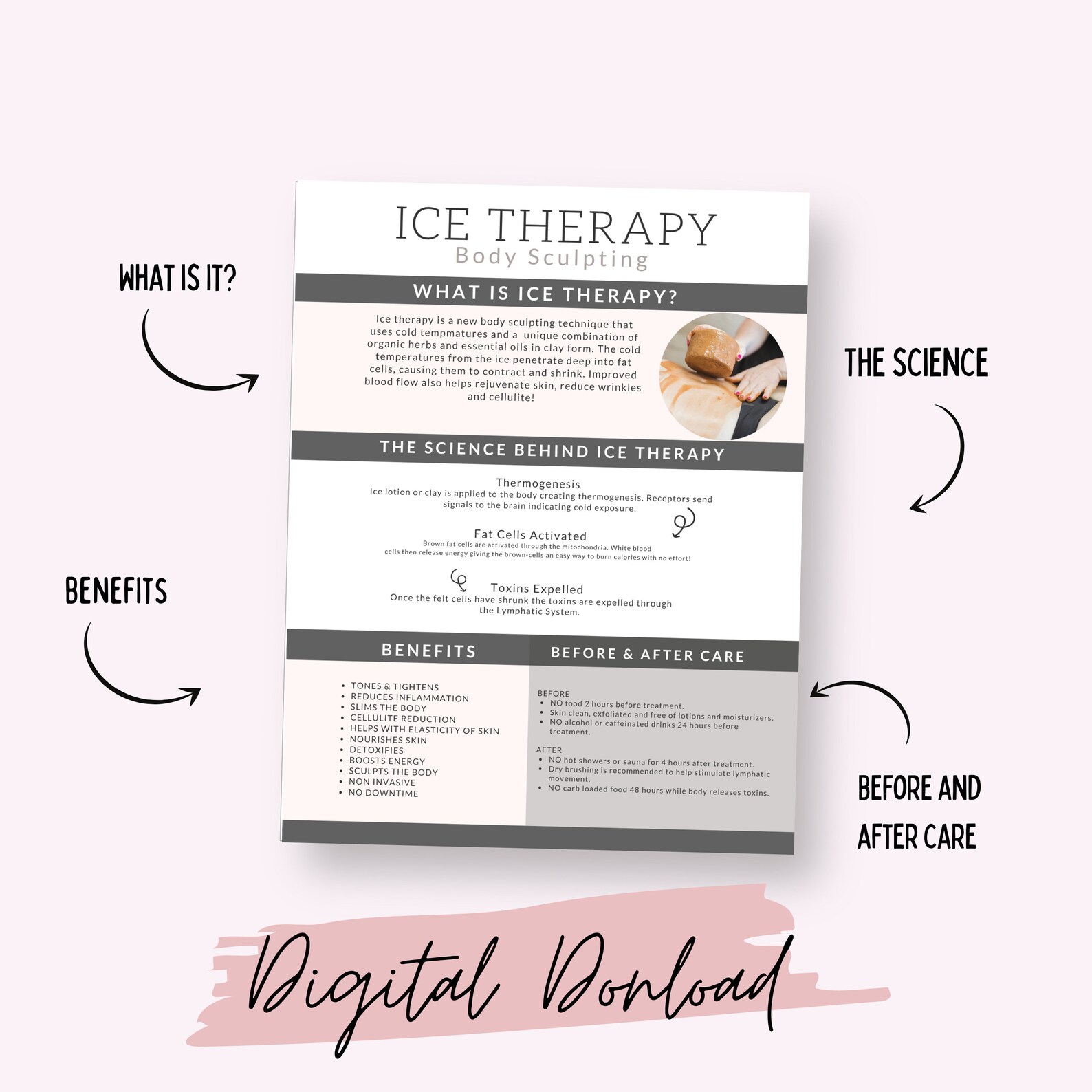 Body Sculpting Printable, Body Contouring, Body Shaping, Ice Sculpting ...