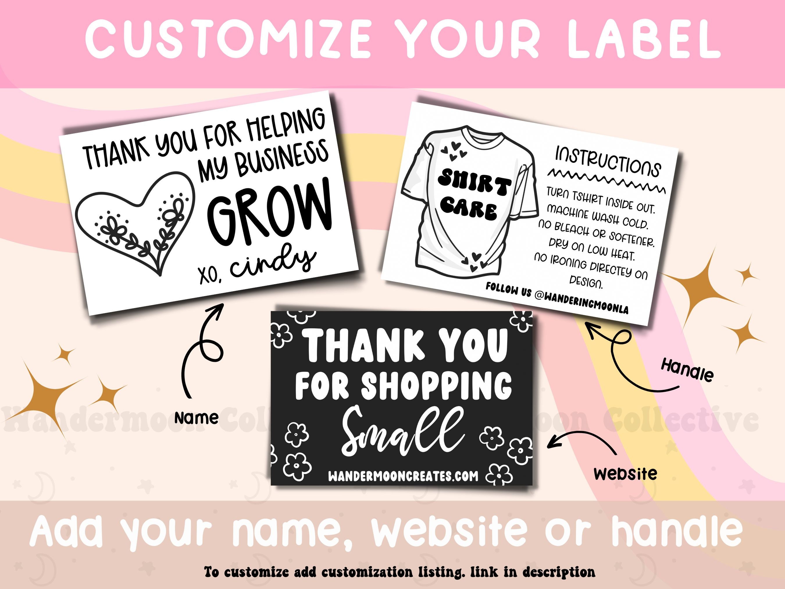Packaging Label, Thermal Label, Small Business Sticker, Thermal Label ...
